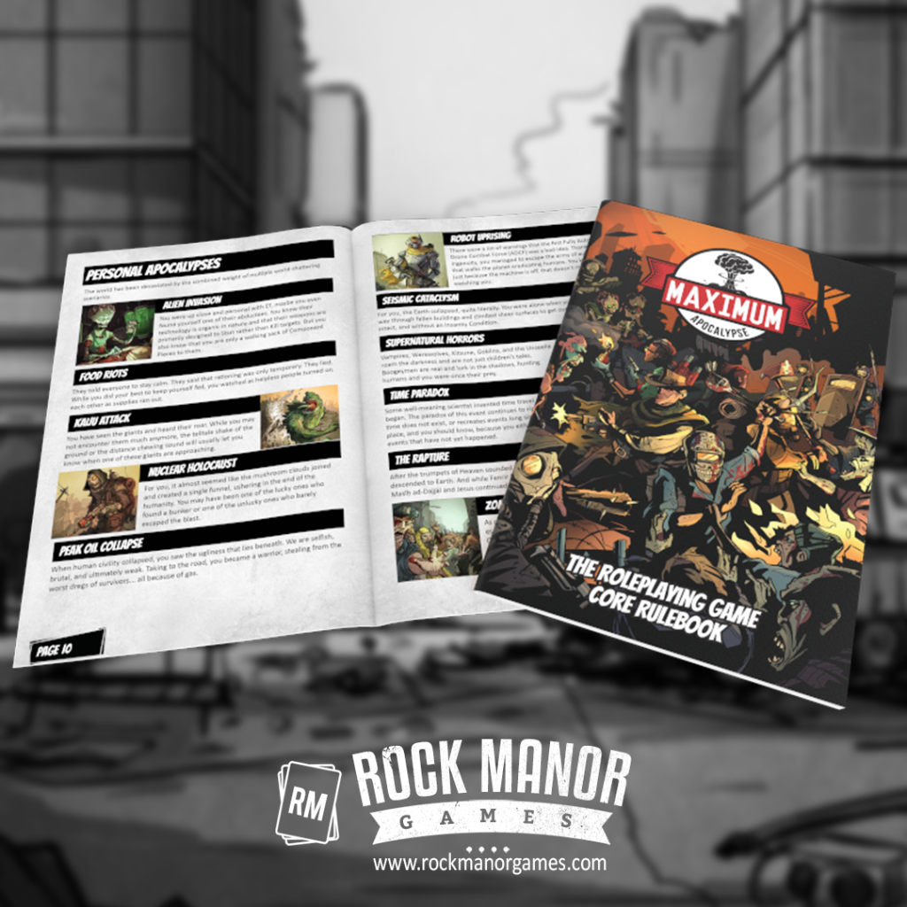 Maximum Apocalypse RPG by Rock Manor Games - gamefound.com